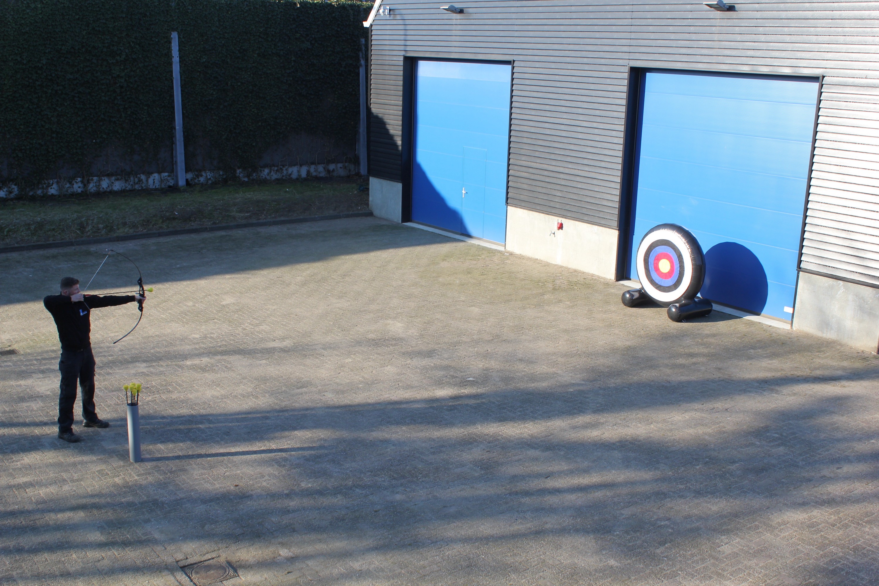 Pijl en boog met blazoen